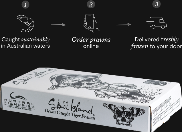 Sustainable Seafood | Skull Island Tiger Prawns
